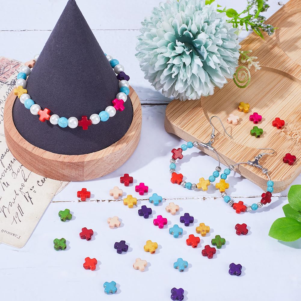 Snapklik.com : 1 Box 250Pcs Cross Beads Mini Small Colorful Cross ...