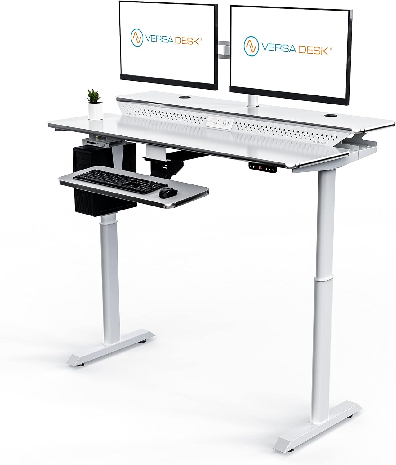 Amazon.com: VERSADESK® 48" Wide Powerlift Split-Level Electric Standing ...
