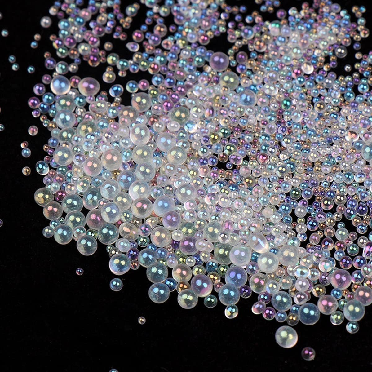 Uv Resin Bubble Beads, 0.6mm-3mm Random Size Water Drop Bubble Beads ...