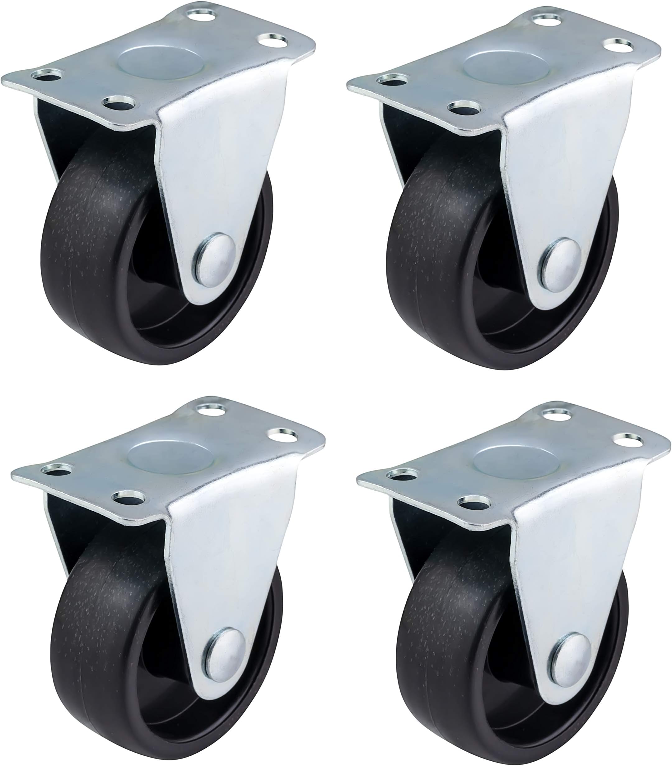 Small Fixed Castor Wheels Trolley –DSL 25mm Heavy Duty Caster Wheels ...