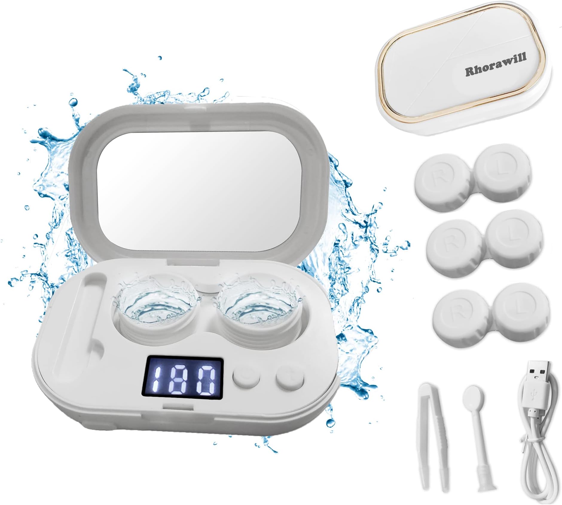 Amazon.com: Contact Lens Cleaner, Portable Ultrasonic Contact Lens ...