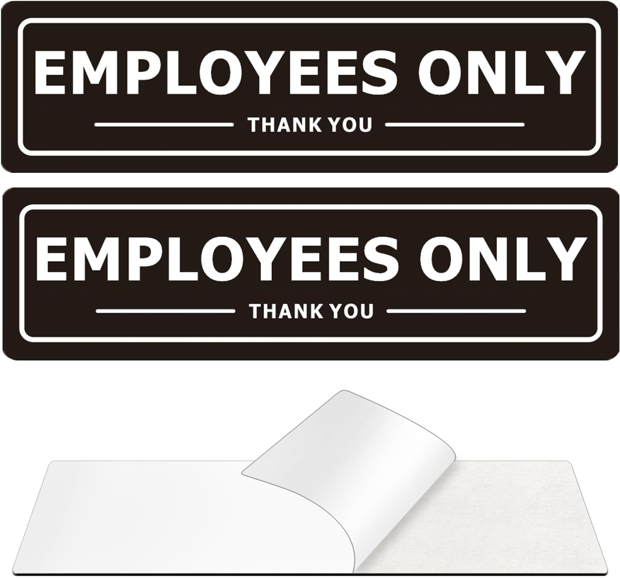 Amazon.com : Employees Only Sign Sticker for Door，Self-Adhesive ...