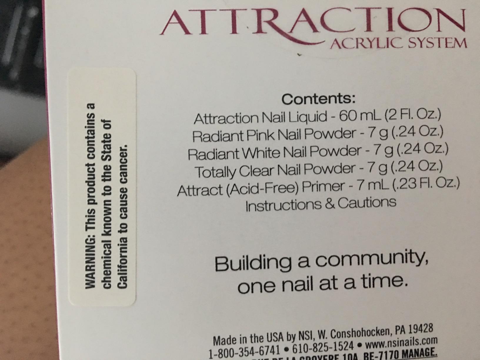 NSI – Attraction Acrylic Sampler Kit, 1-Pack : Amazon.co.uk: Beauty