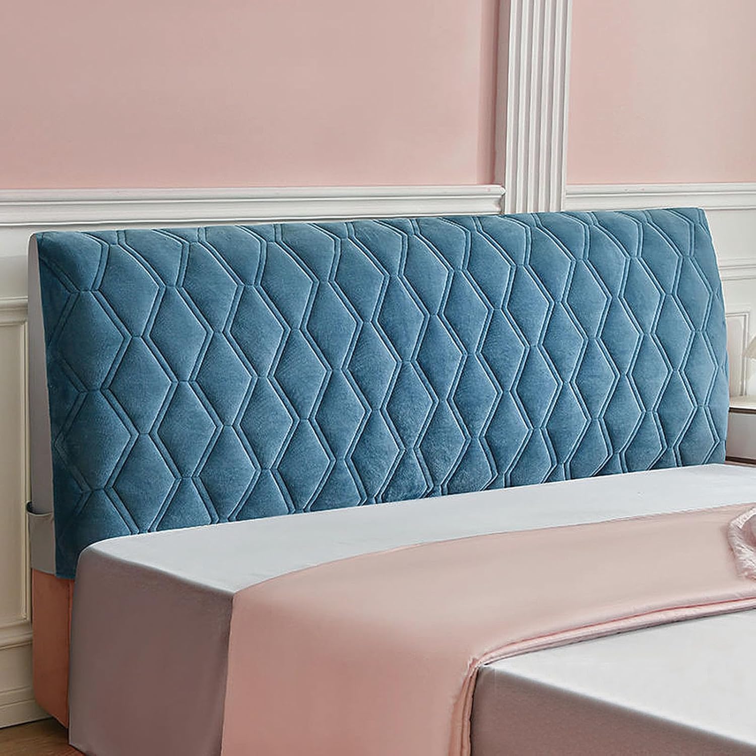 Amazon.com: EFELIM Velvet Headboard Cover for Full Queen Cal King Size ...