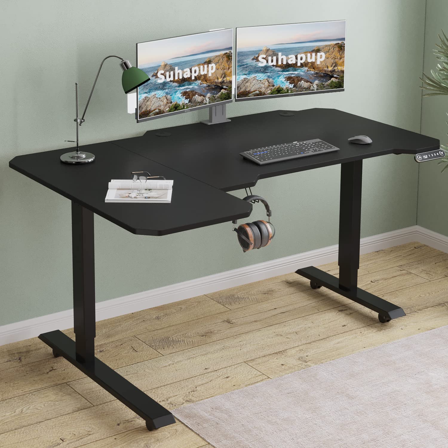 Inbox Zero Fanchon Electric Height Adjustable Standing Desk, 54% OFF