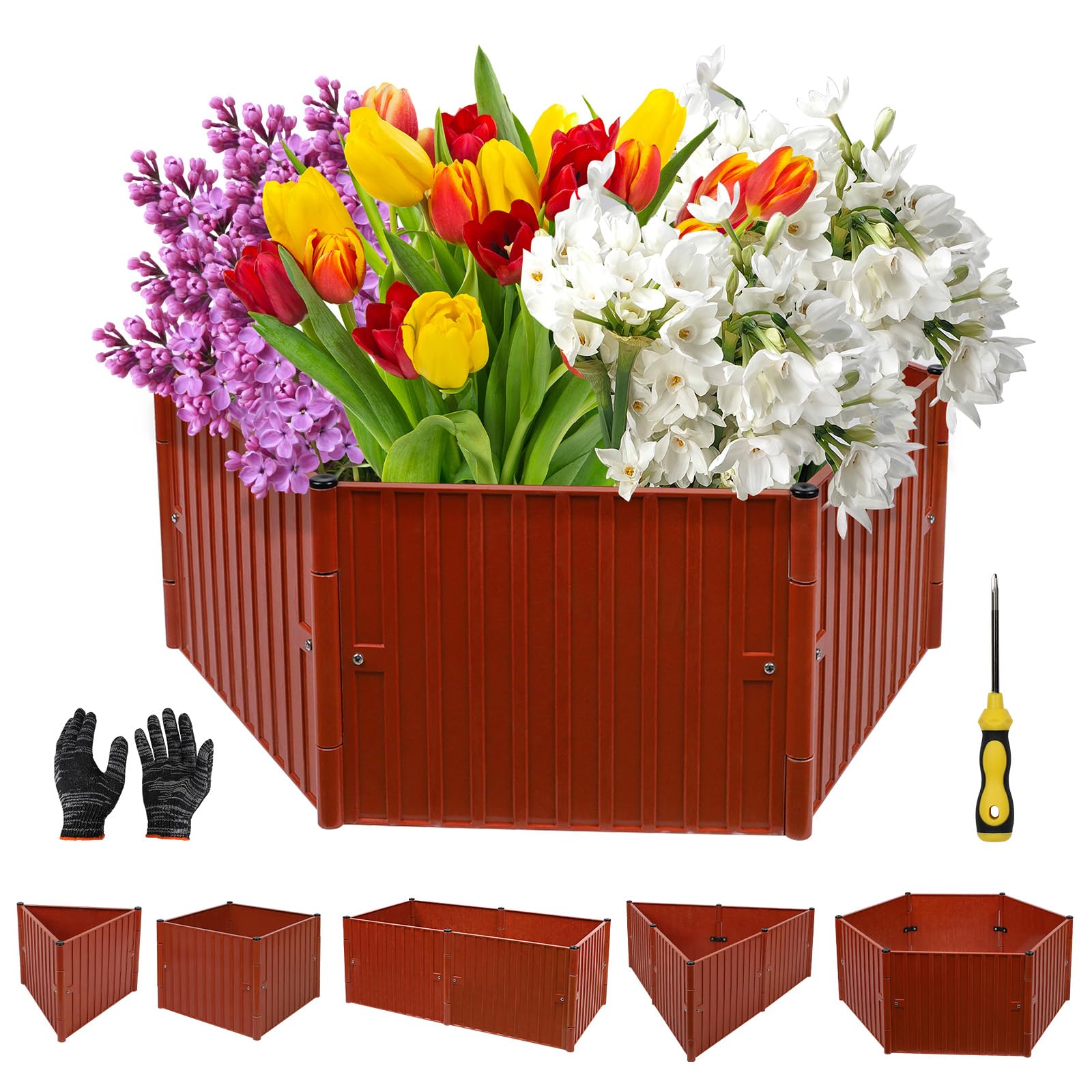 Raised Garden Bed, Raised Outdoor Planter for Vegetables, Rot-Resistant ...