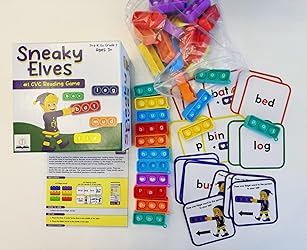 Amazon.com: The Fidget Game Sneaky Elves CVC Sight Words Game, Mini Pop ...