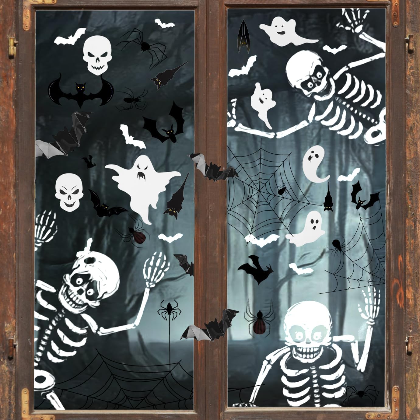 Amazon.com: 189 Pieces Halloween Window Clings Decorations Stickers ...