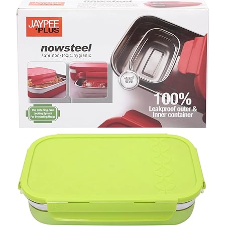 Buy Jaypee Plus Stainless Steel Lunch Box Buddysteel Purple, 500 ml ...