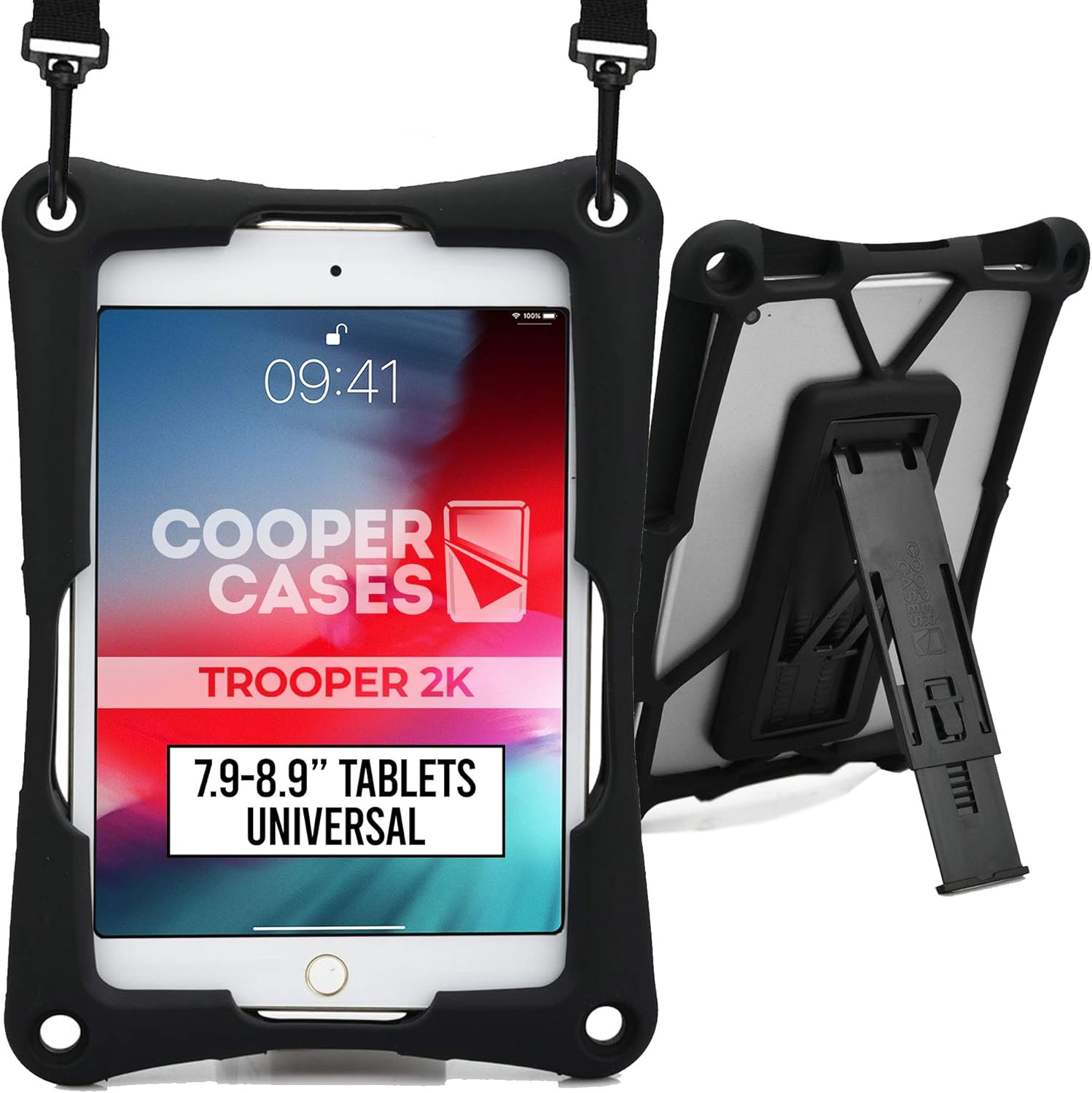 Amazon.co.jp: Cooper Cases TROOPER 2K 耐衝撃 ケース 【 7.9-8.9 インチ タブレット 汎用サイズ ...