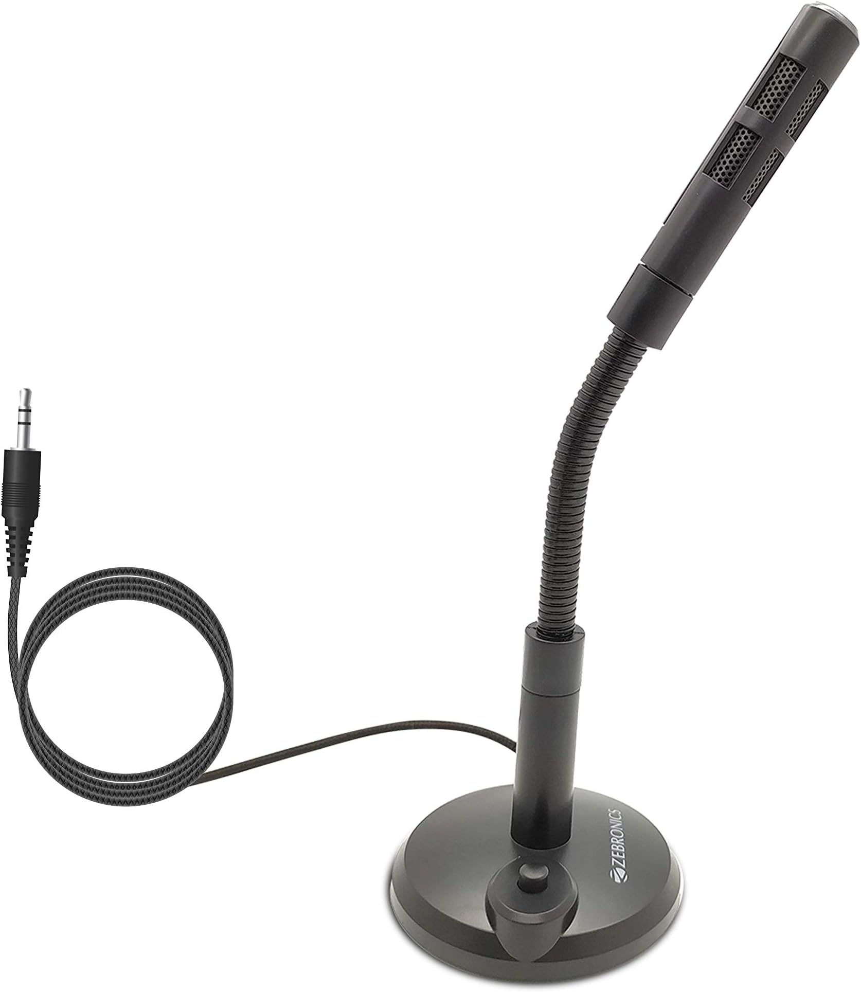 Zebronics ZEB-SM600 PRO Auxiliary Omnidirectional Desktop Microphone, 3 ...