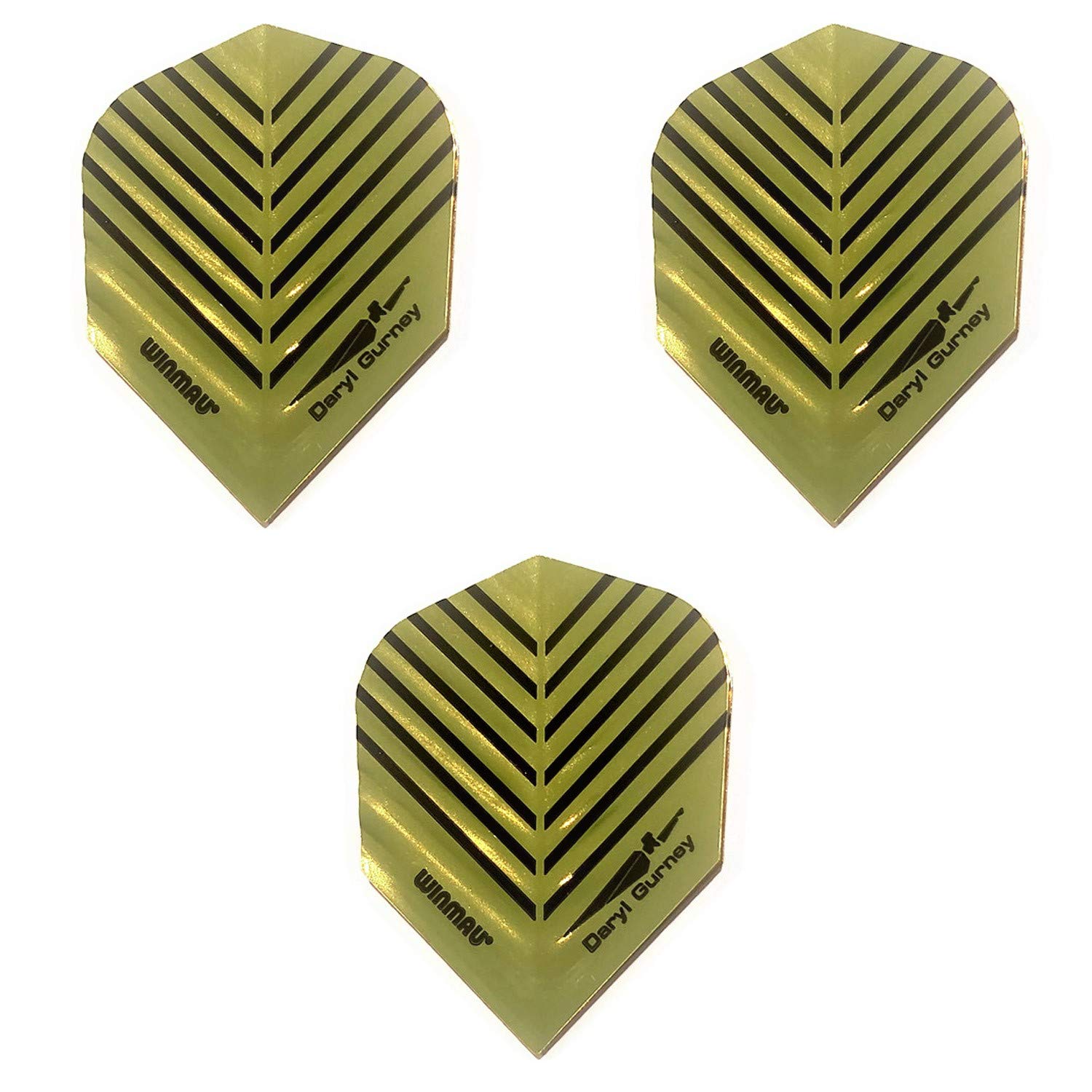 Winmau Embossed Plus SuperChin Daryl Gurney Dart Flights, V-Groove ...