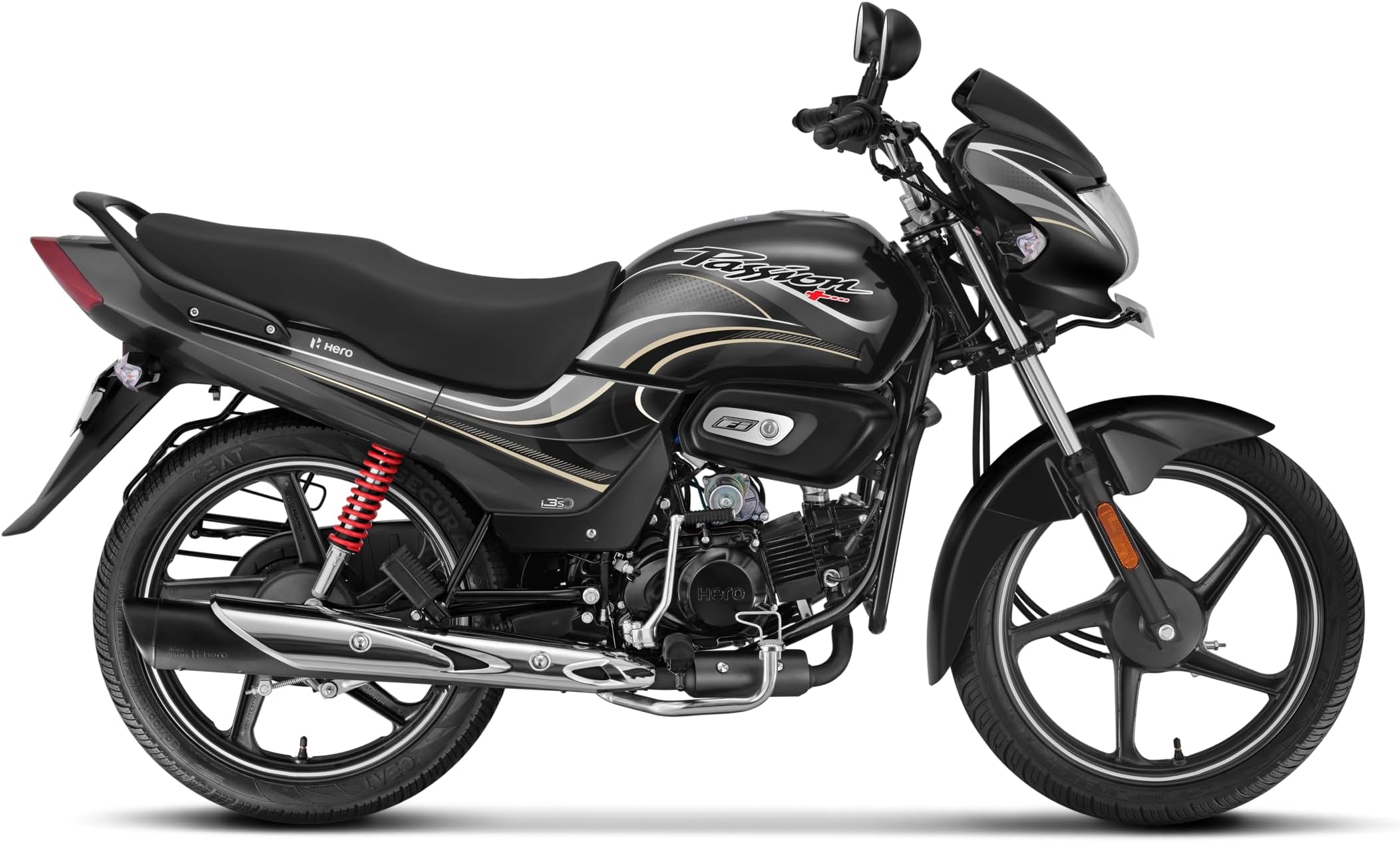 Hero HF Deluxe (i3S with Self Start) Bike Black Grey Stripe Booking for ...