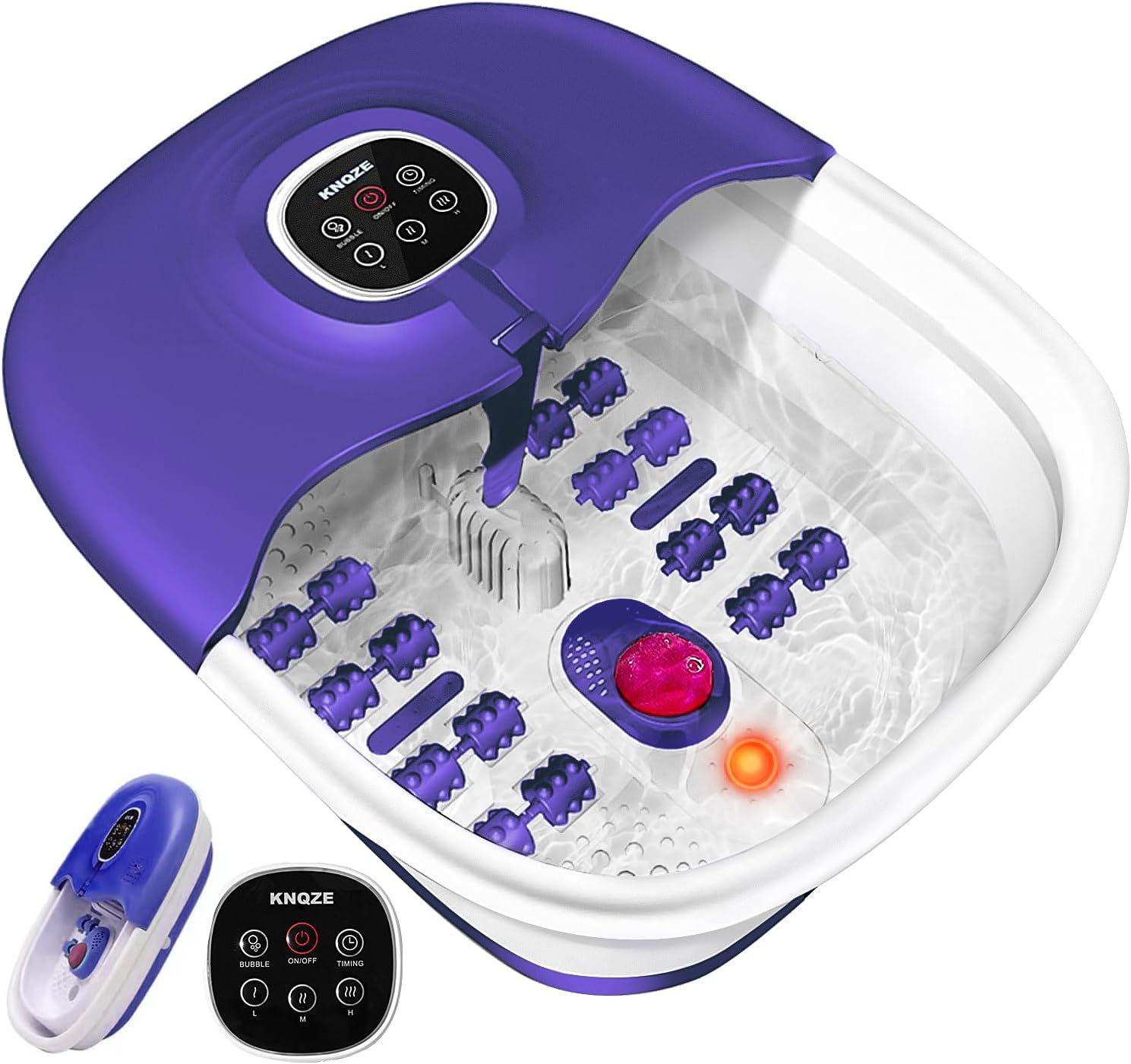 Amazon.com: KNQZE Collapsible Foot Spa Bath with Heat, Remote Control ...