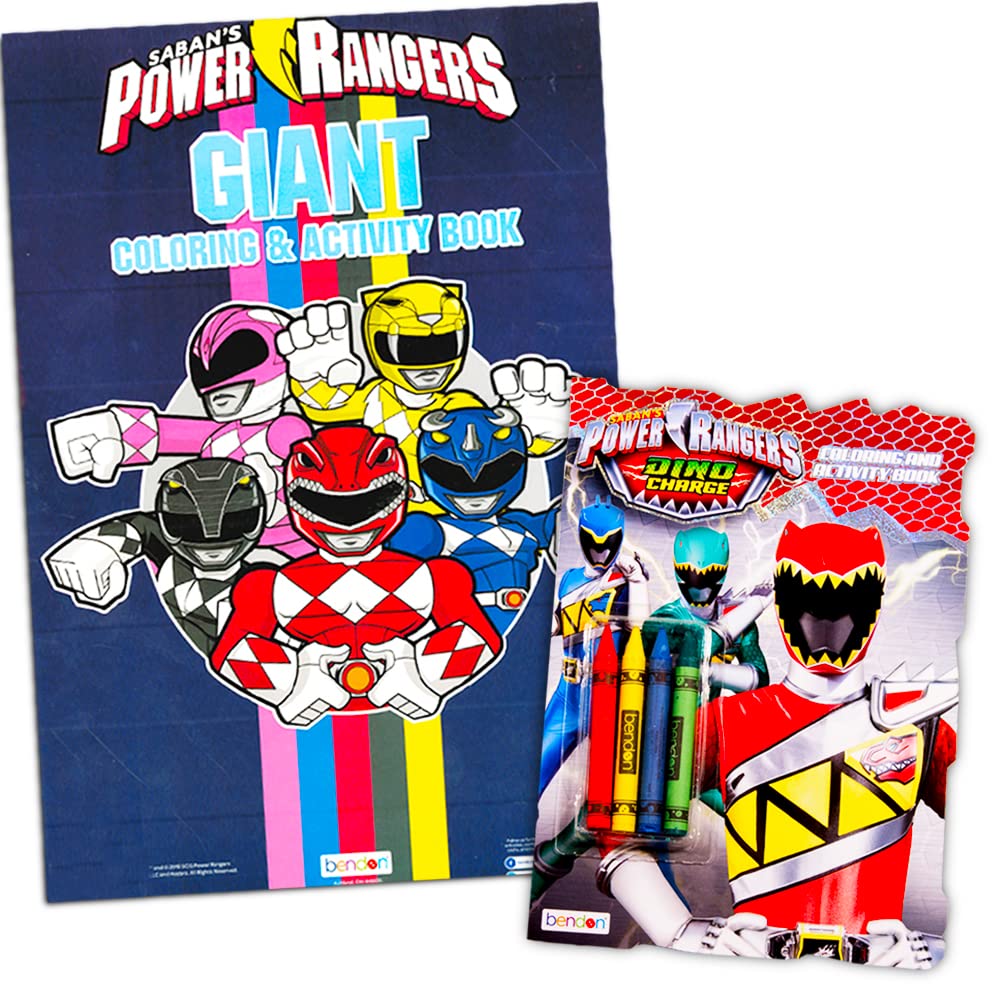 Buy Power Rangers Colouring Book Super Set -- 2 Colouring and Activity ...
