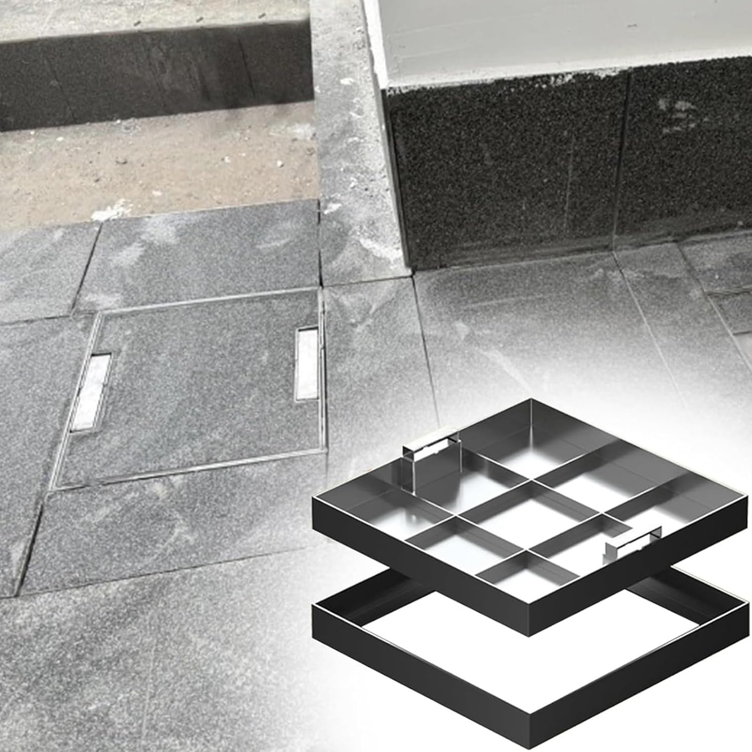 Customizable Septic Tank Lid and Base, Heavy Duty Invisible Manhole ...