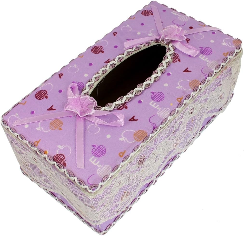 Amazon.com: Qtqgoitem Home Office Lace Trim Dot Print Rectangle Plastic ...