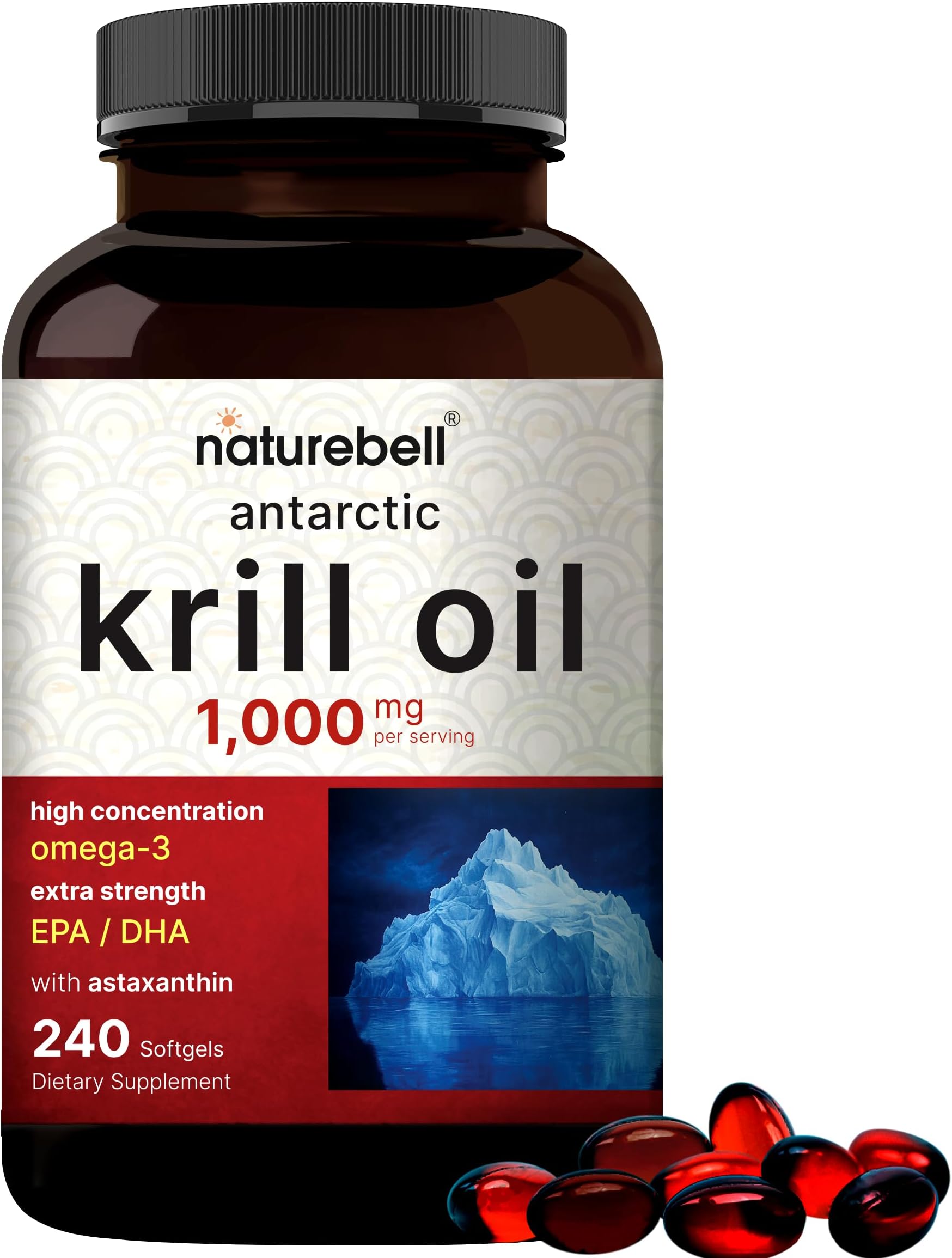 Amazon.com: Kaya Naturals - Antarctic Krill Oil 500mg with Omega 3, EPA, DHA and Astaxanthin ...