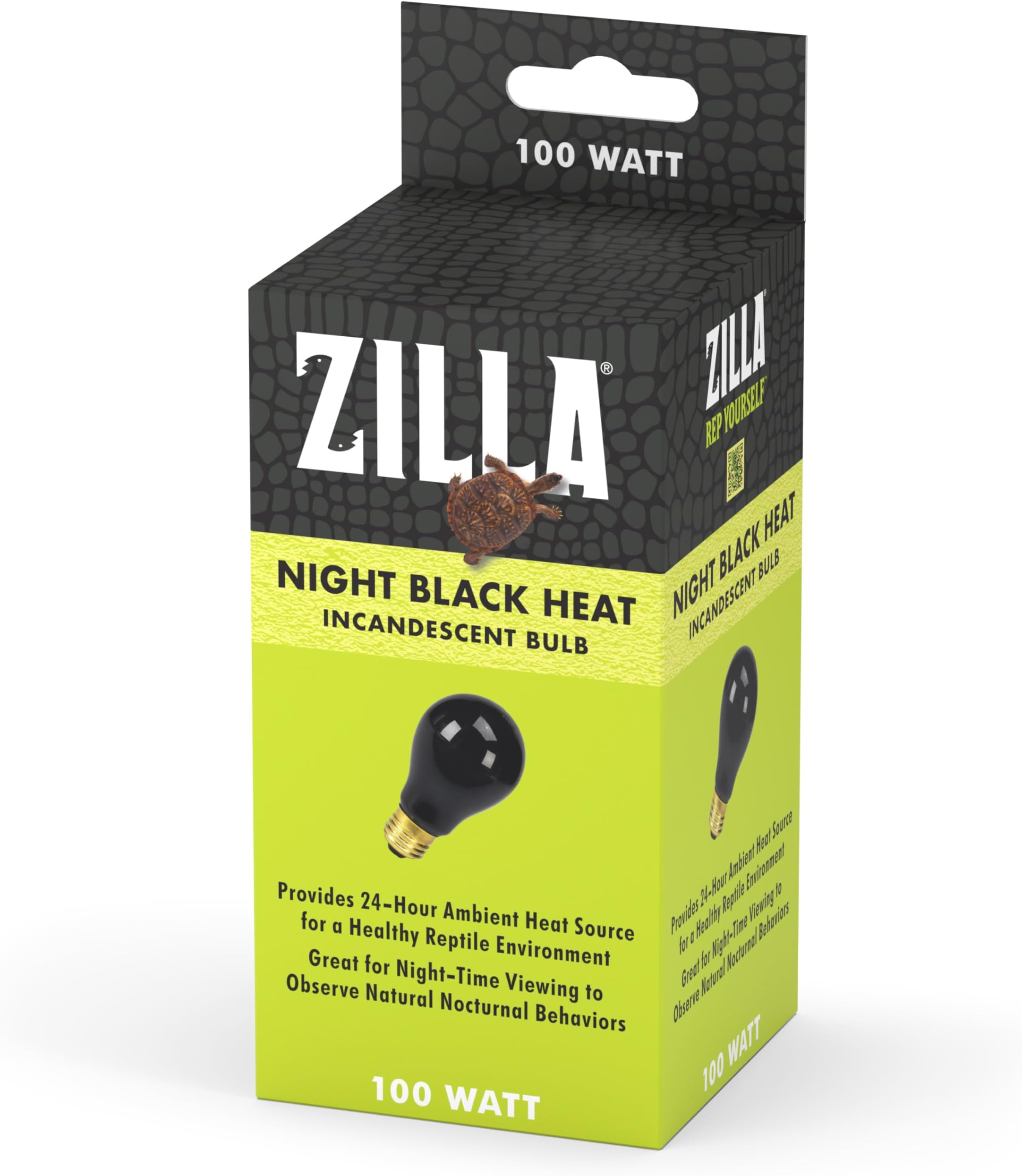 Amazon.com : Zilla Reptile Terrarium Incandescent Heat Bulb, Night Black, 100 Watts : Aquarium ...