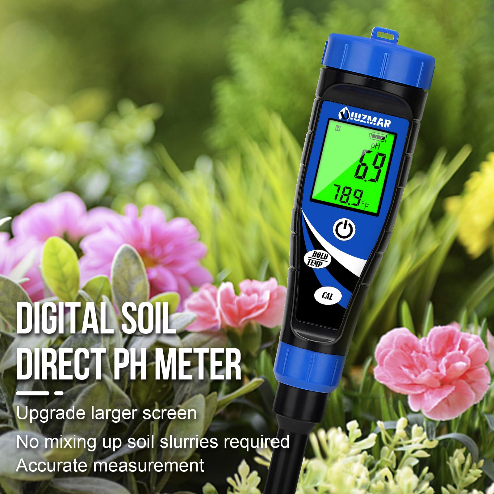 Snapklik.com : UIUZMAR Soil pH Meter Digital Soil pH Tester For House ...