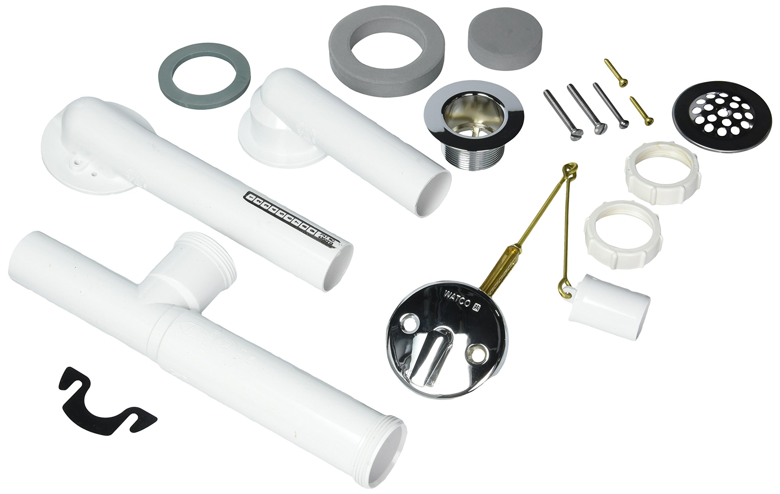 Amazon.com: Watco 500-TQ-PVC-CP 6905 Waste & Overflow PVC, Chrome ...