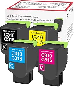 Amazon.com: C310 Standard Yield Toner Cartridge 006R04356 006R04357 006R04358 006R04359 ...