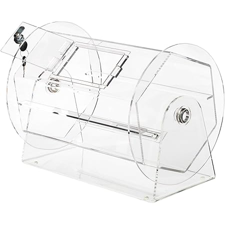 Amazon.com: MIDWAY MONSTERS Clear Acryclic Raffle Spinning Drum ...