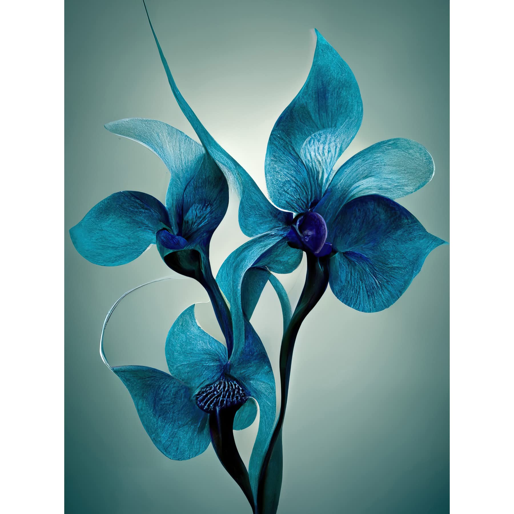 Blue Orchid Painting