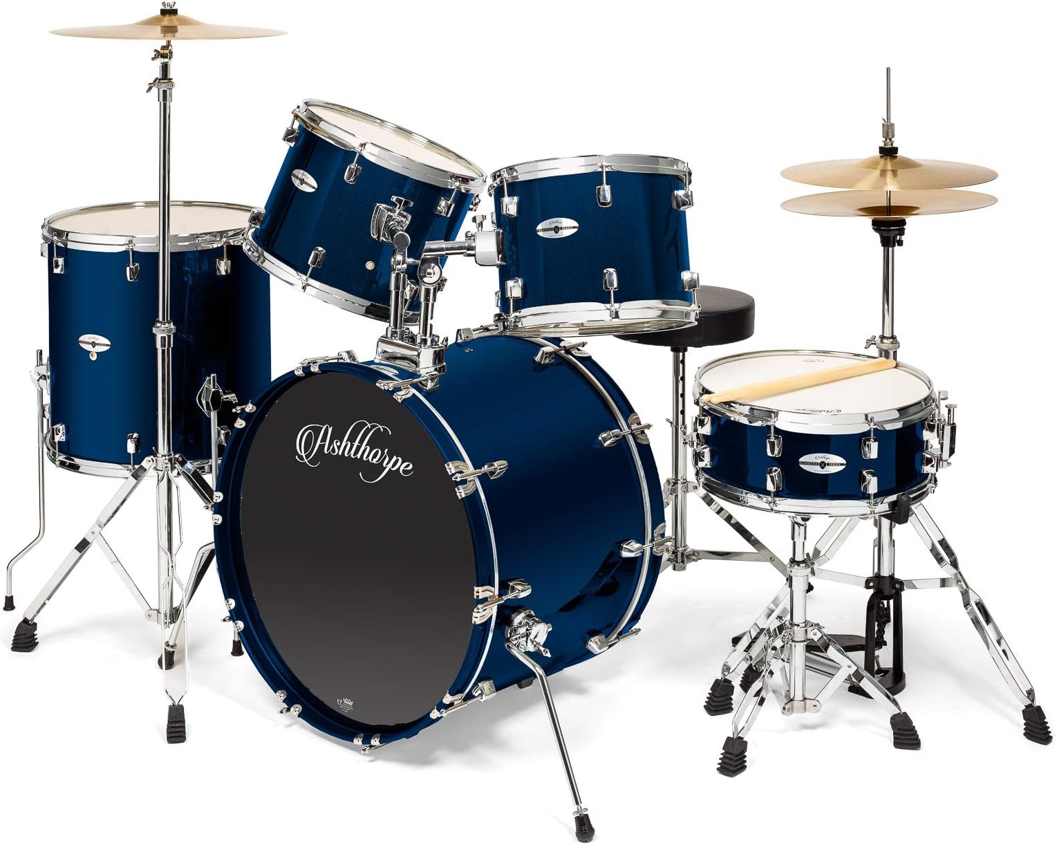 Amazon.com: Yamaha Rydeen 5-Piece Drum Set With 22" Bass Drum, Floor ...