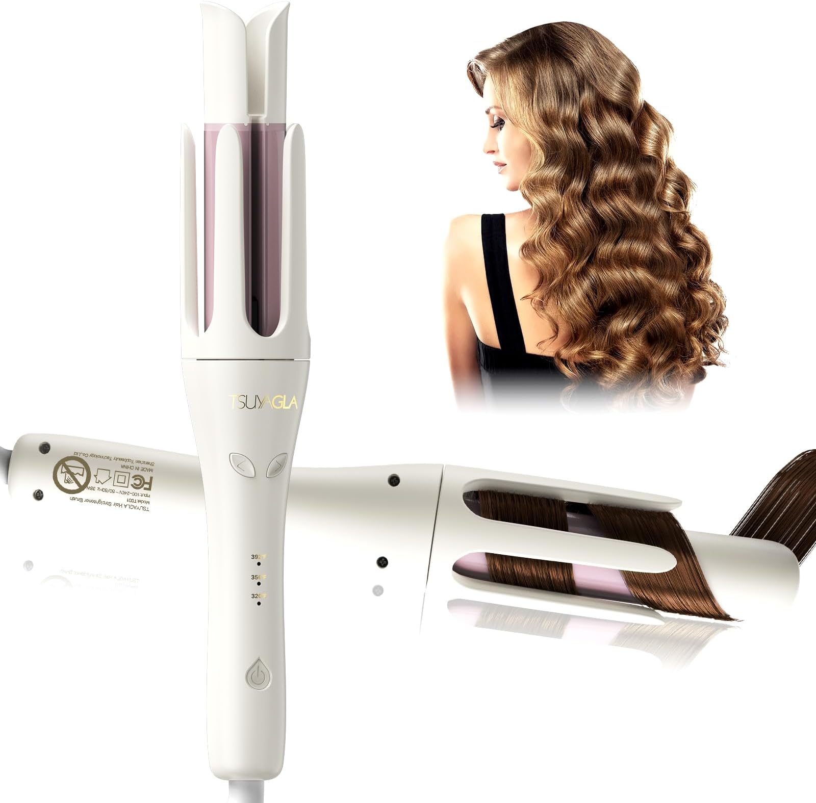 Amazon.com: Apryl Automatic Curling Iron – Hair Curler Wand Rotating ...