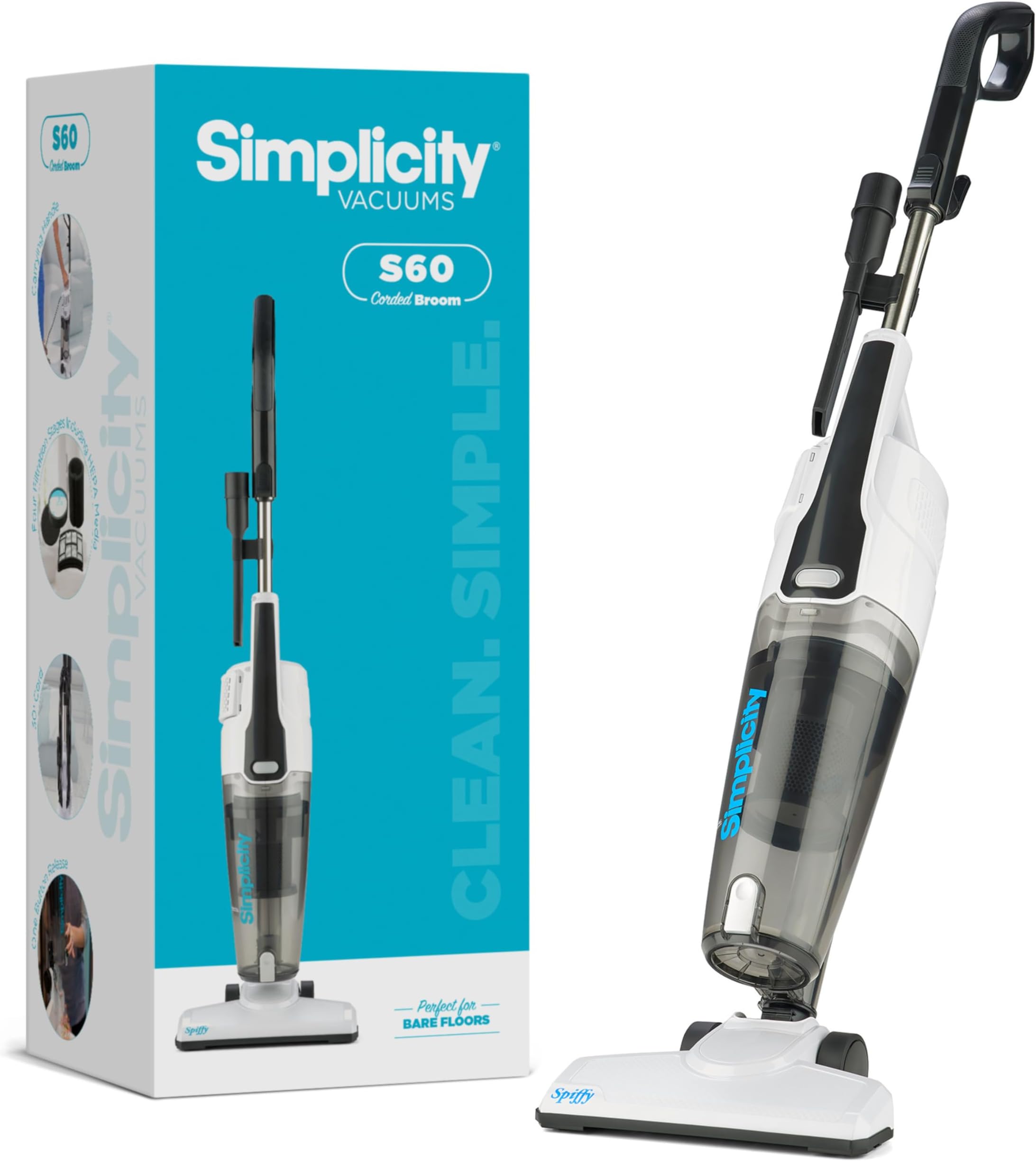Amazon.com - Simplicity Vacuums S65D Cordless Vacuum Cleaner Pet Hair ...