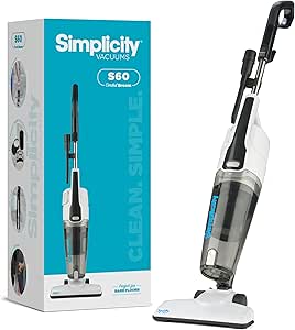Simplicity S60 Spiffy Bagless Stick Vacuum Cleaner | HEPA Media Filter ...