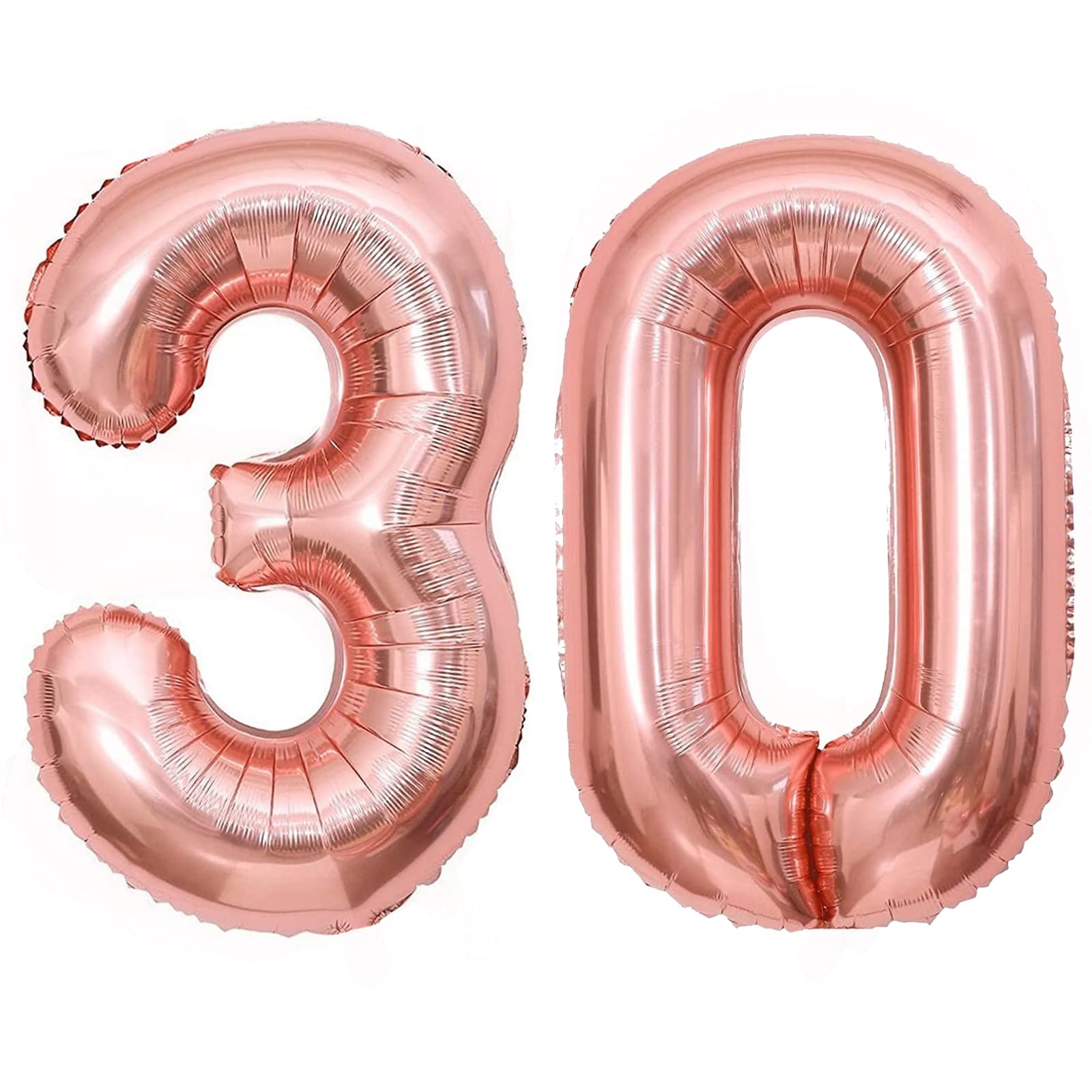 Amazon.com: 40 Inch Number 30 Balloon Rose gold Jumbo Giant Big Large ...