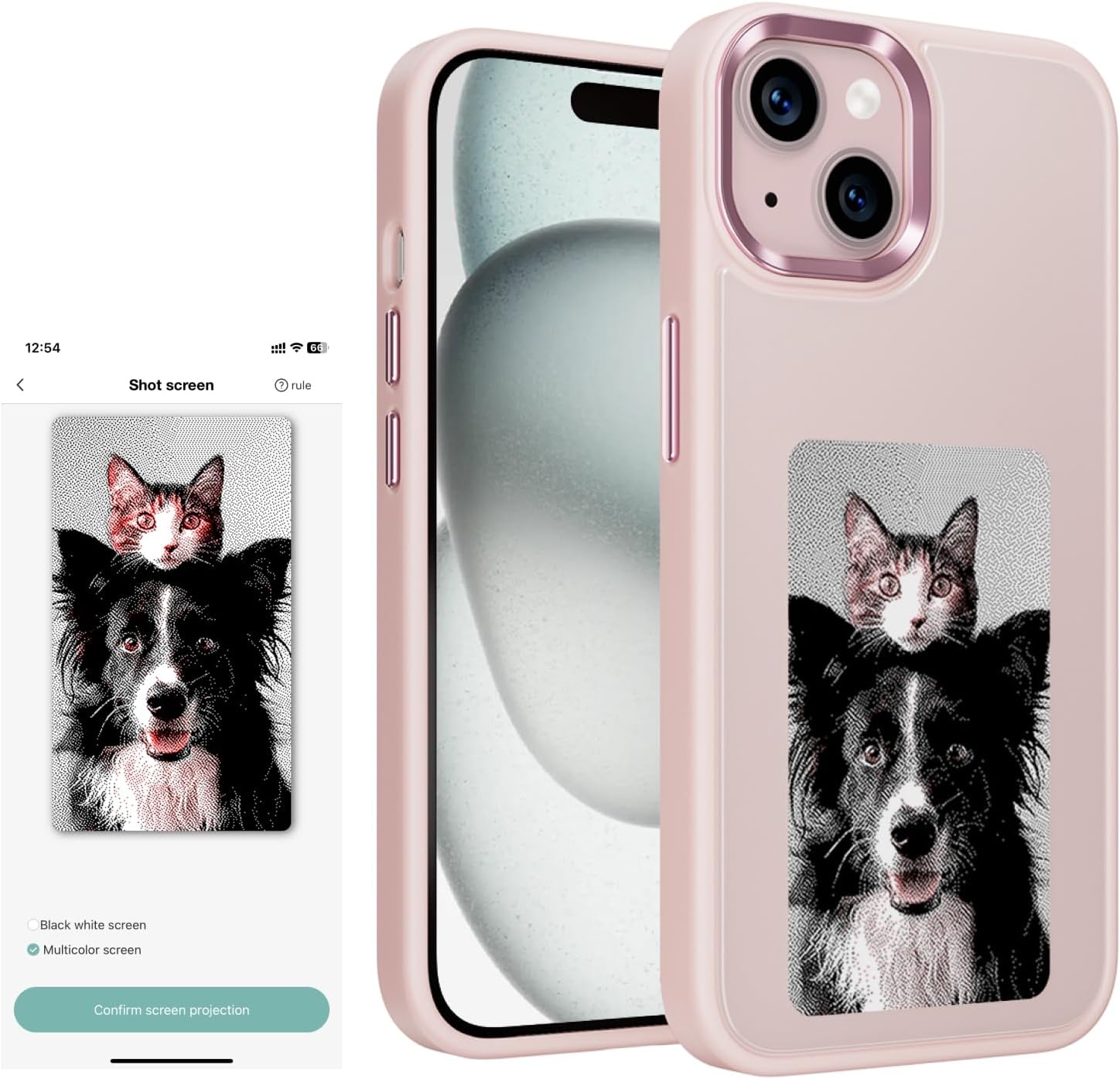 Amazon.com: XCOOL InkPlay E-Ink Screen Phone Case, DIY Wireless NFC ...