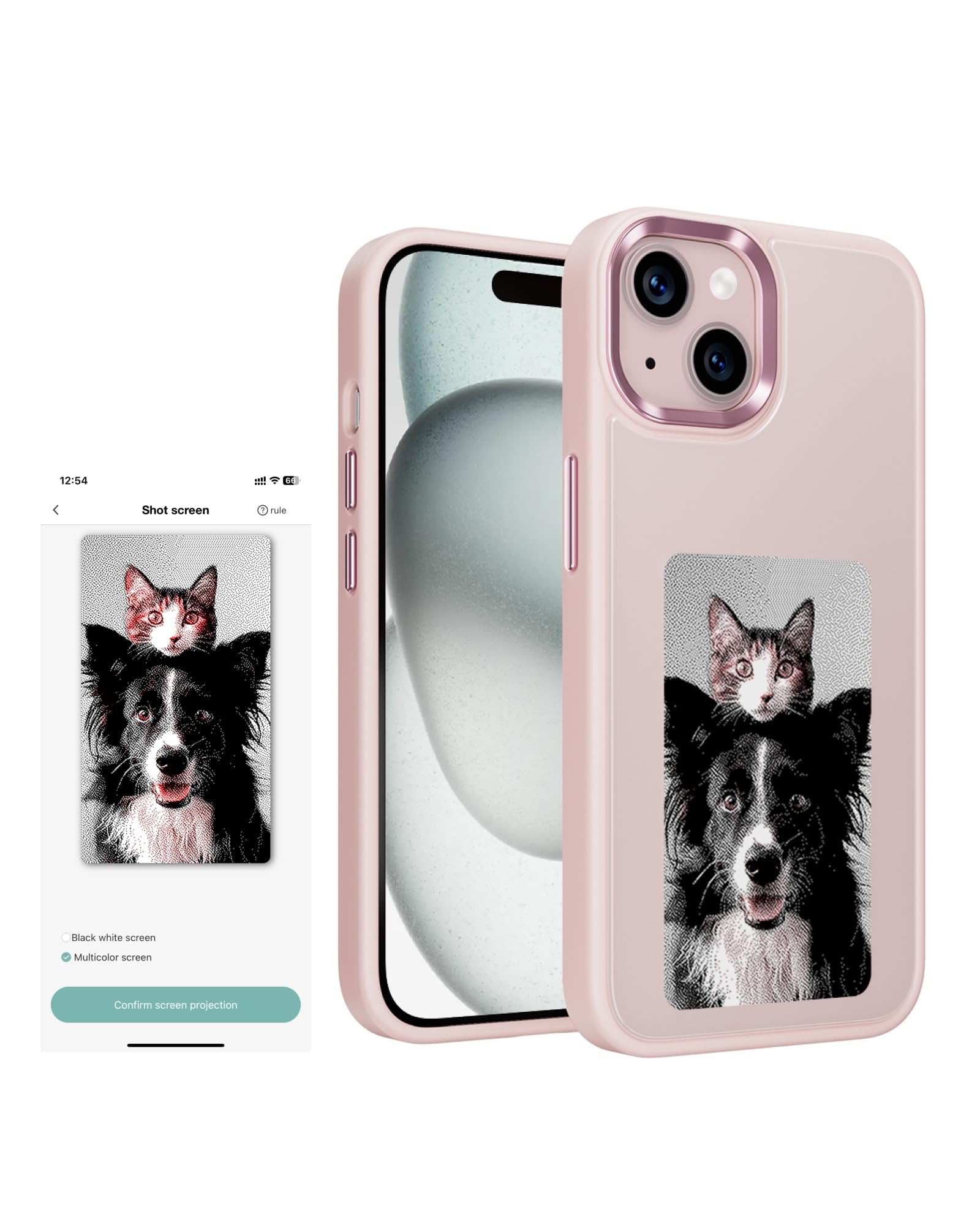 Amazon.com: XCOOL InkPlay E-Ink Screen Phone Case, DIY Wireless NFC ...