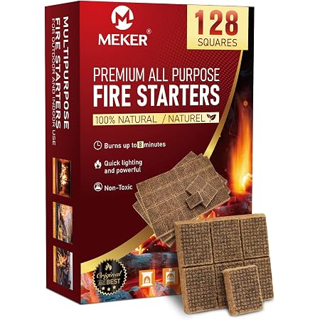 Amazon.com : Dextreme Fire Starter Pack of 144/48 Natural Fire Starters ...