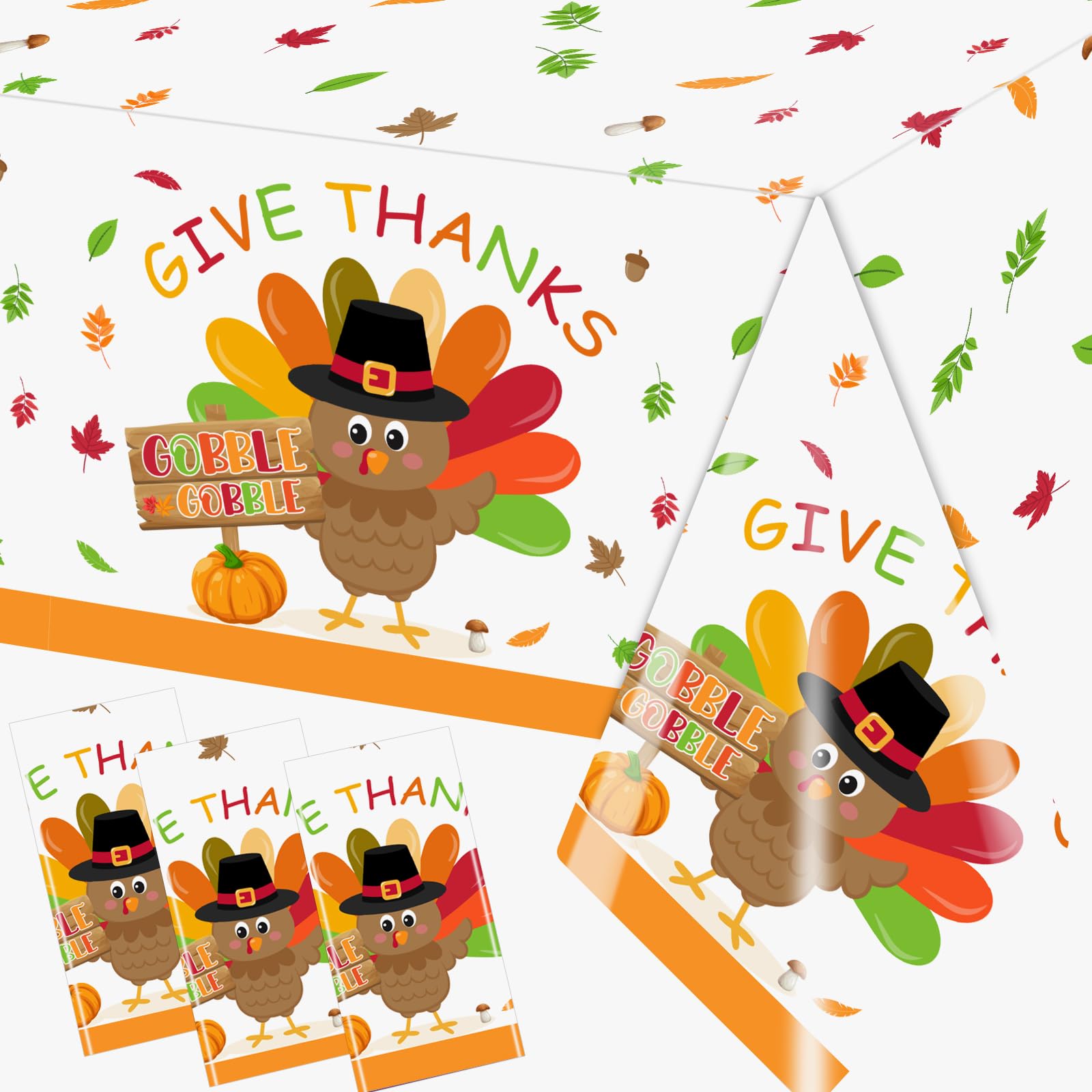 Amazon.com: Bezkega Thanksgiving Decorations,3pcs Plastic Turkey ...