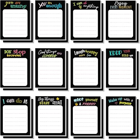 Amazon.com : 24 Pcs Inspirational Sticky Notes 3 x 4 Inch Appreciation ...