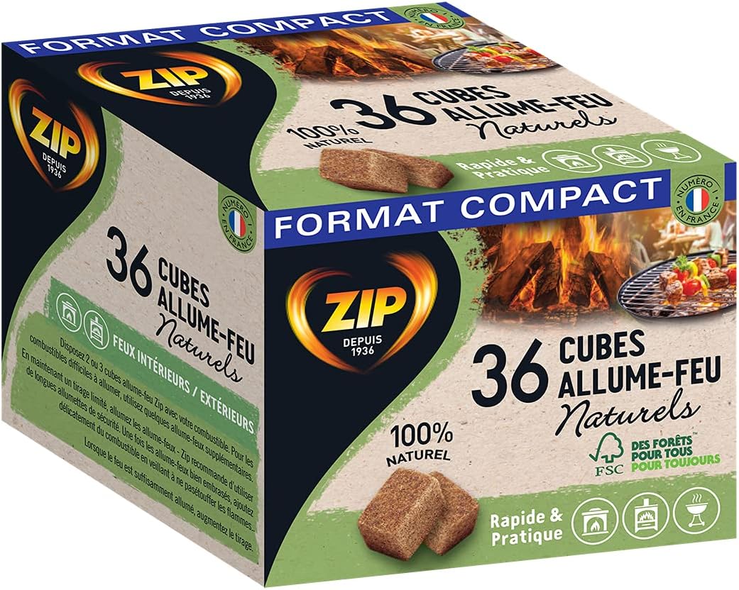 ZIP Natural Individual Cubes x 36 Individual Natural Black : Amazon.co ...