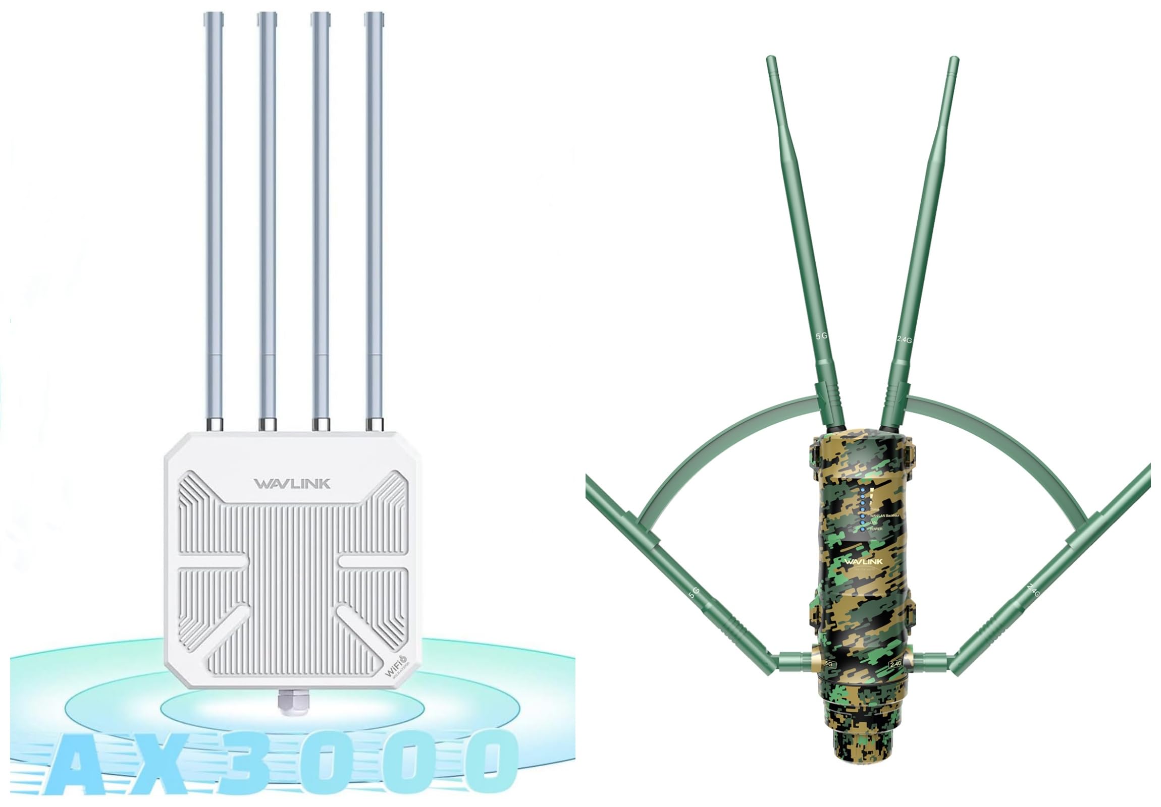 Amazon.com: WAVLINK AX3000 WiFi 6 Outdoor Repeater with AC1200 Outdoor ...