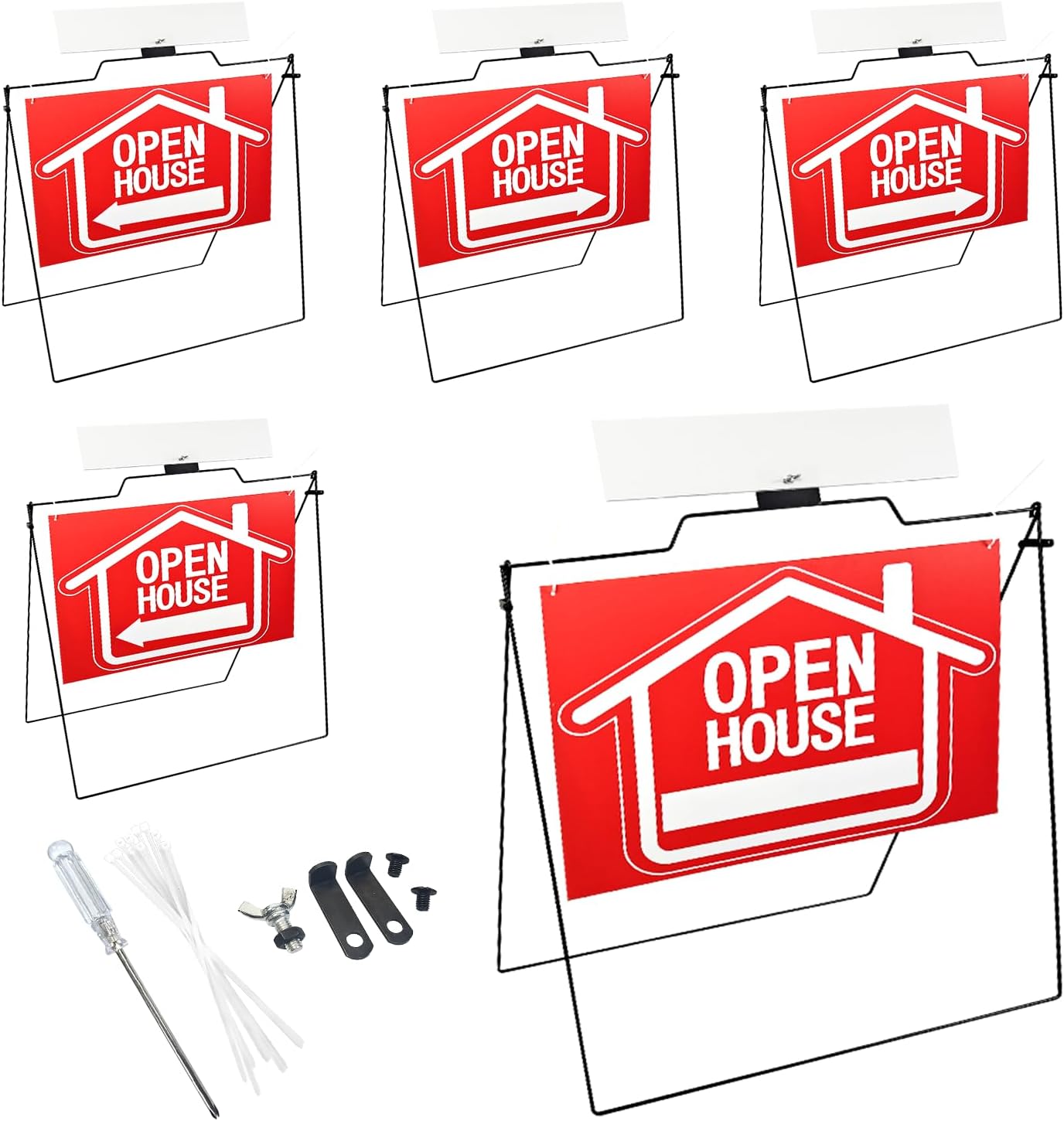 Amazon.com : Besutosera 10 Pack Open House Signs, Open House Signs for ...