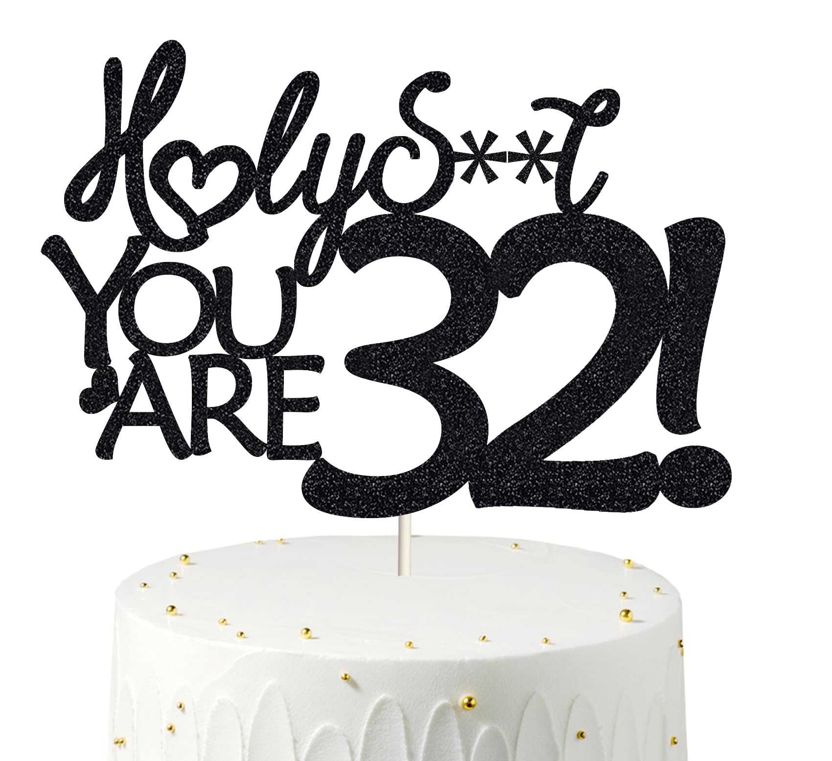 Amazon.com: Happy 32nd Birthday Cake Topper 32 Birthday Cake Toppers ...
