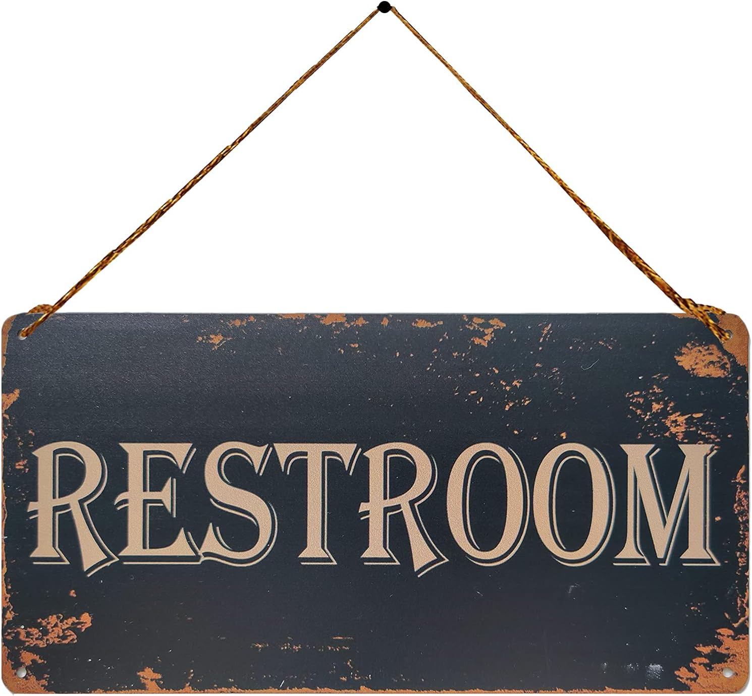 Amazon.com: WOSTOD Restroom Vintage Metal Sign Bathroom Door Signs for ...