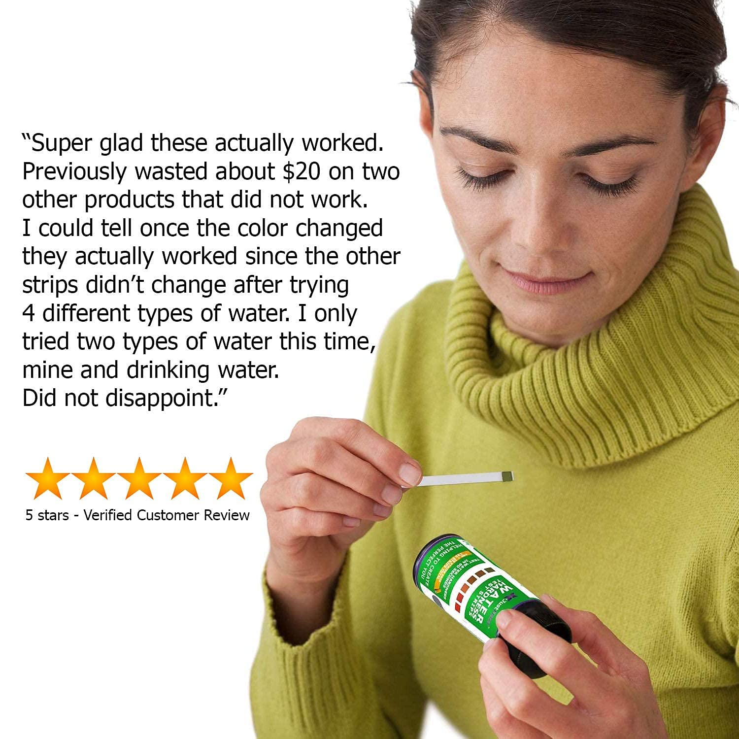 Total Water Hardness Test Strips. Each Strip Best and Reliable for Home ...