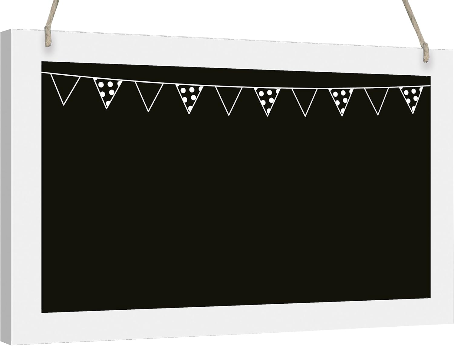 Amazon.com: Eleganza 1 x Bunting Header Black Board, Wood, Multi-Colour ...
