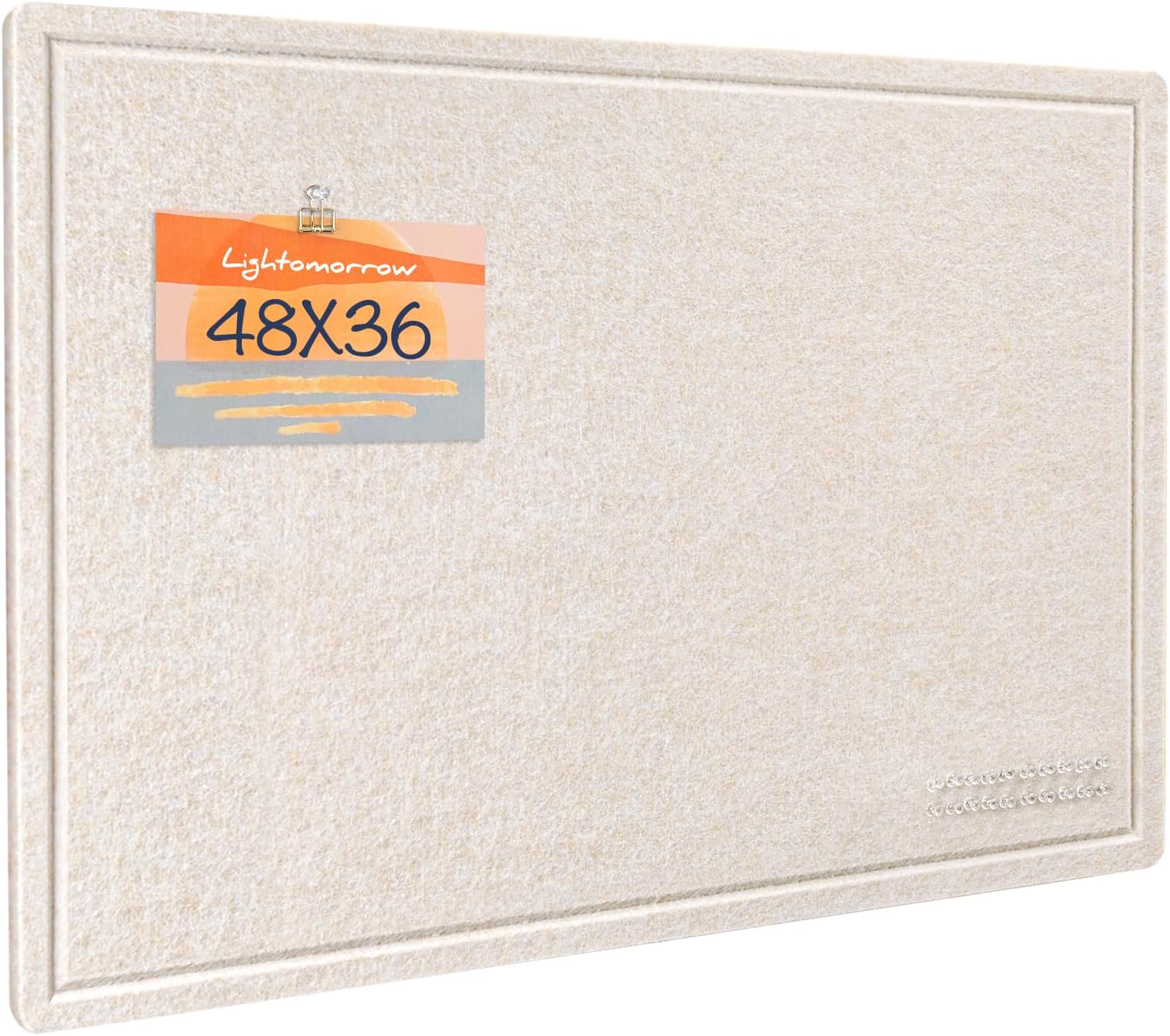 Large Bulletin Cork Board Alternative for Wall, 48 x 36 Inches Felt Pin ...