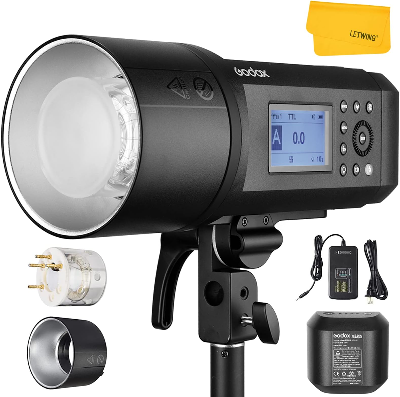 Amazon.com : Godox AD600 Pro AD600Pro Outdoor Flash Strobe Light, 600Ws ...