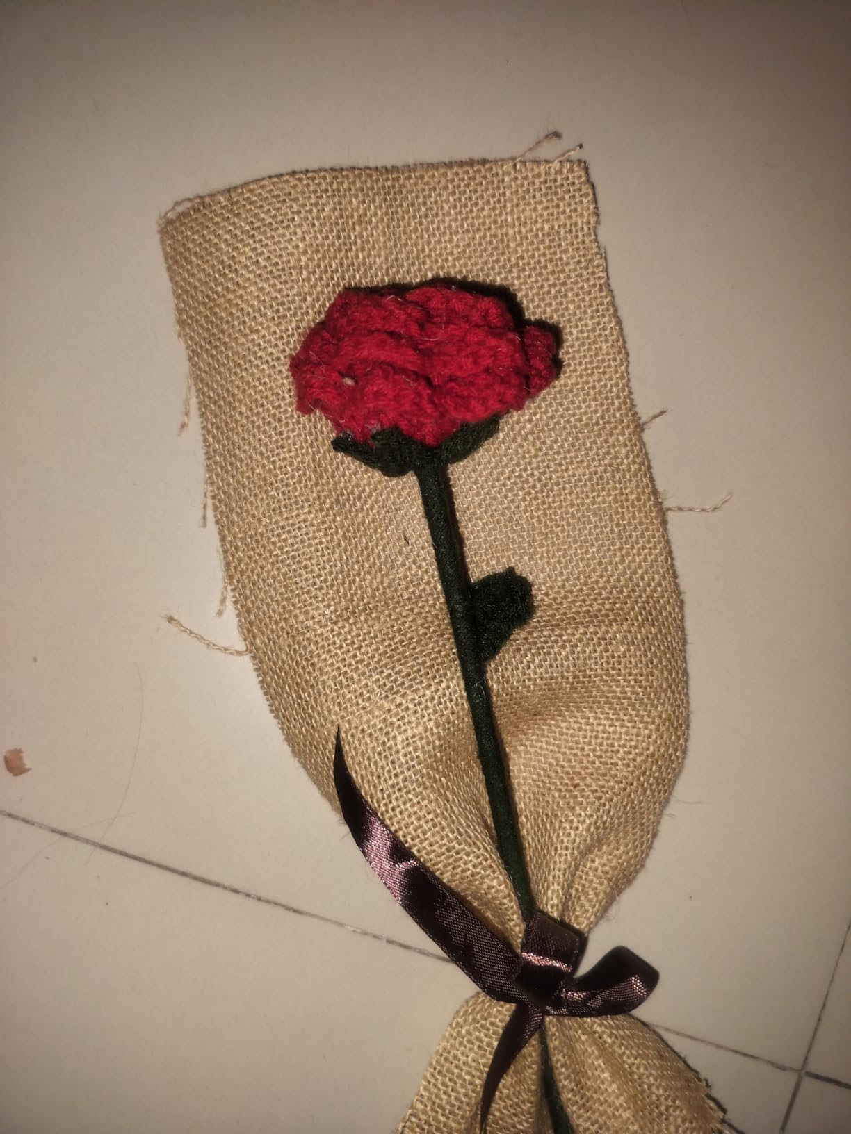 Buy ARZ Collection Crochet Handknitted Rose Flower for Home Decor ...