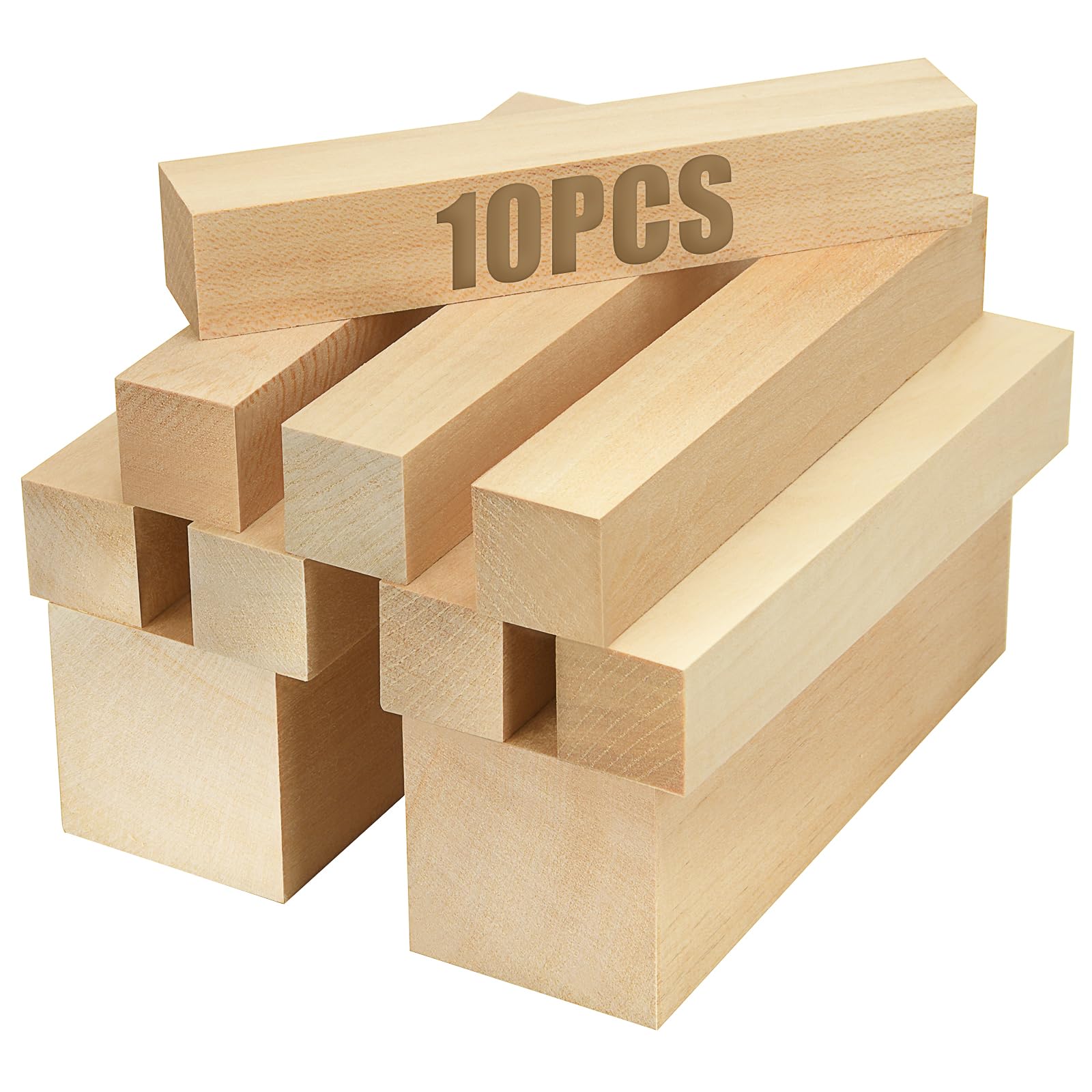 Amazon.com: Basswood Carving Blocks, 10 Pack Wood Carving Blocks for ...