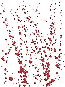 Amazon.com: Blood Splatter Stencil, 8 x 10.5 inch - Spatter Splash ...